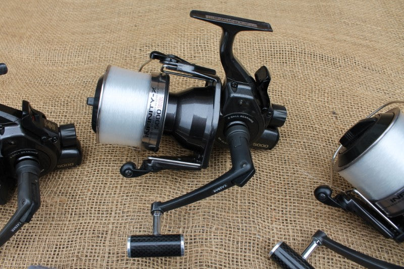 3 x Daiwa Infinity X 5000 Carp Fishing Reels, With Spare Spools ...